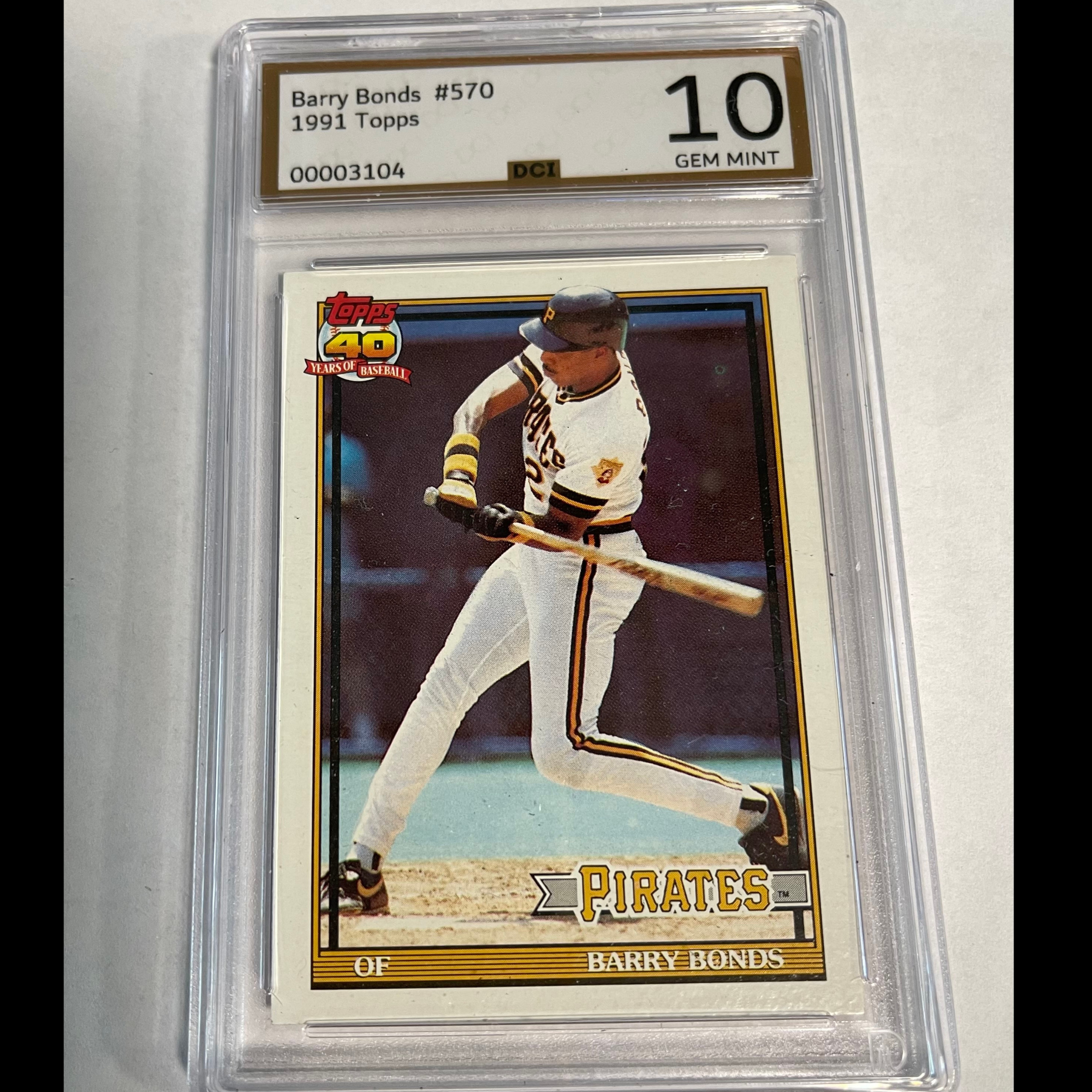 Isaiah117 Charity Auction of a 1991 Topps Barry Bonds Card #570 in DCI ...